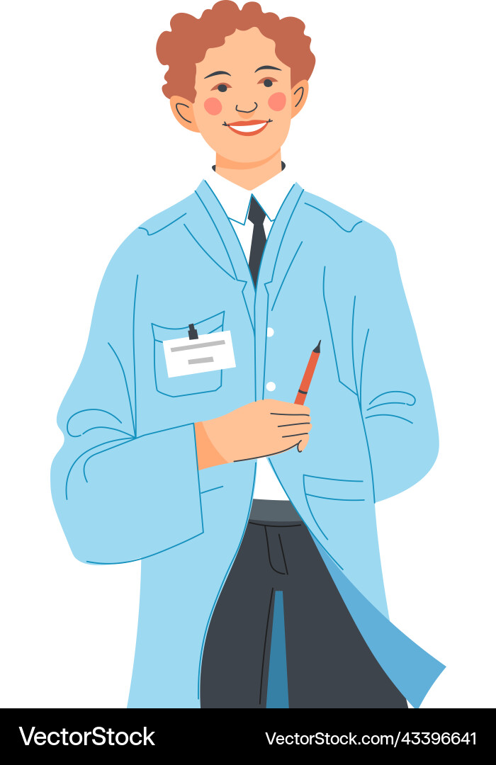 Male doctor general practitioner or therapist Vector Image