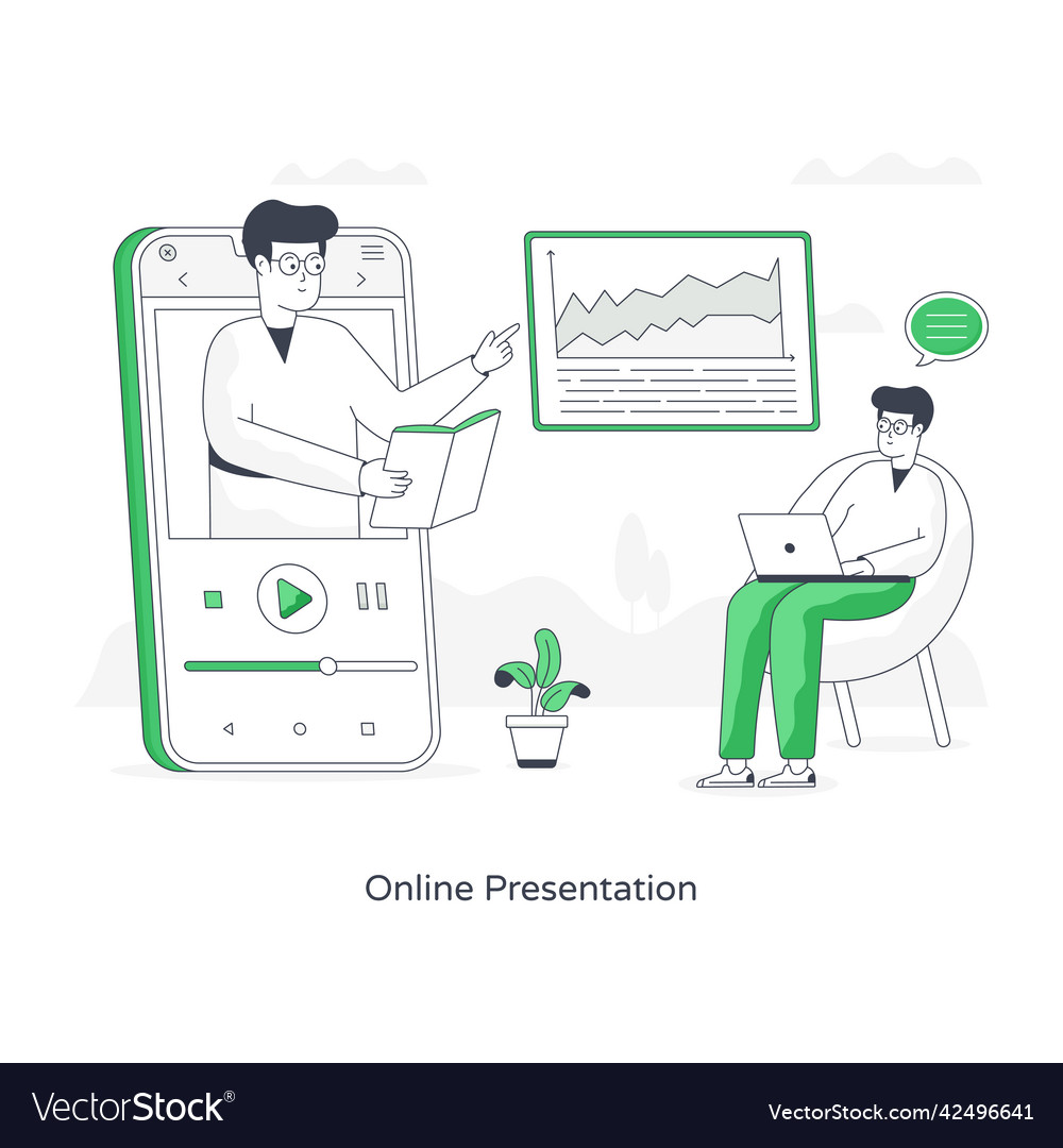 Online presentation Royalty Free Vector Image - VectorStock