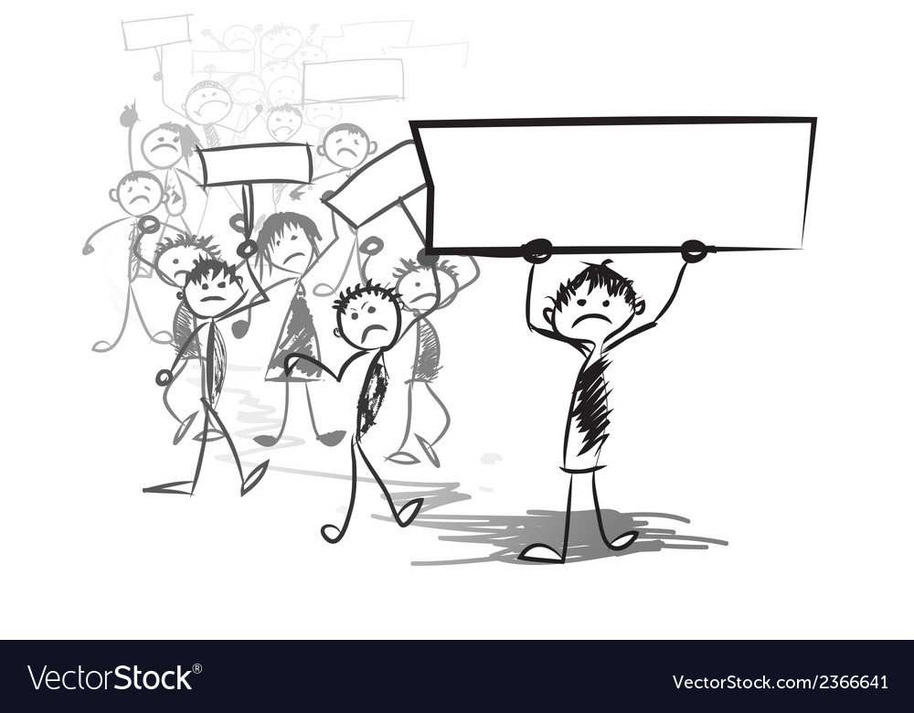 Protest Royalty Free Vector Image - VectorStock