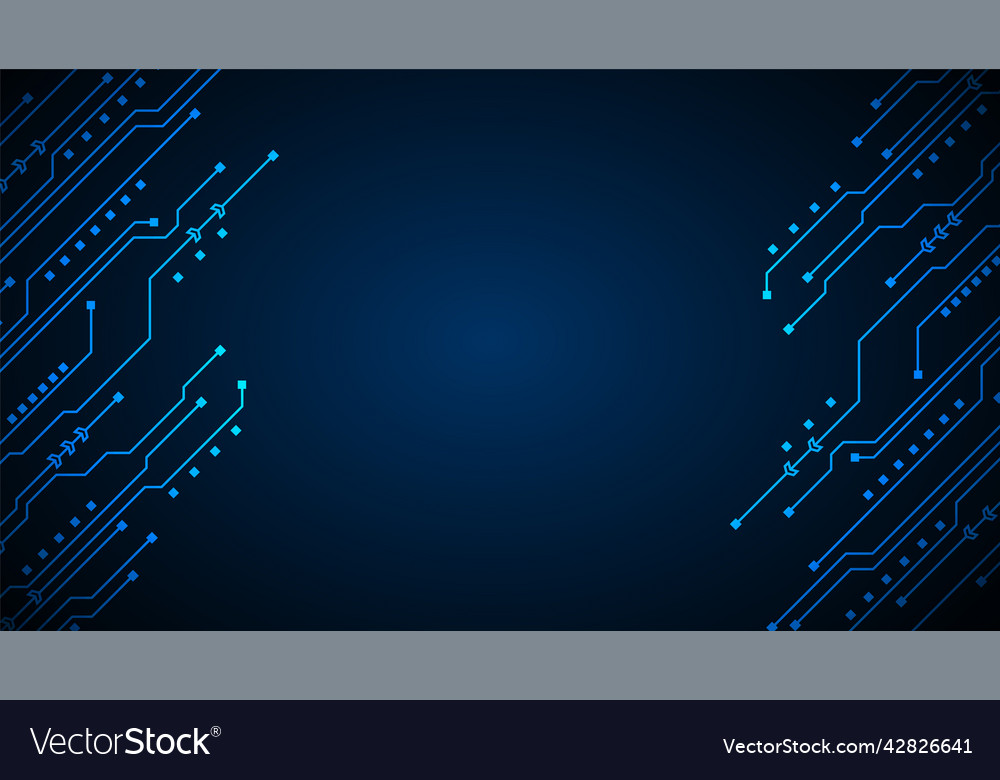 Technology background with hi-tech digital data Vector Image