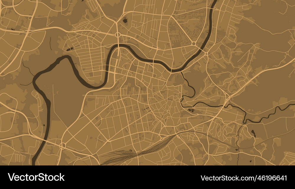 Vilnius city background map brown and orange Vector Image