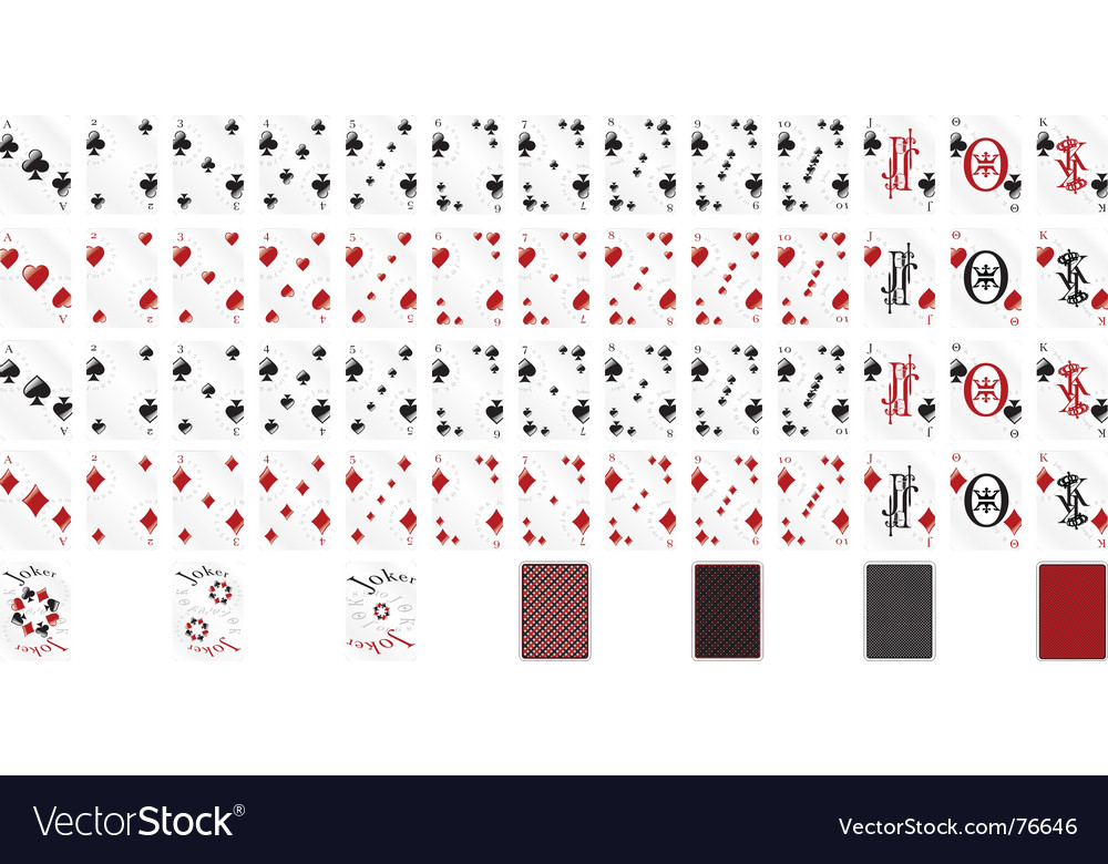 2d cards Royalty Free Vector Image - VectorStock