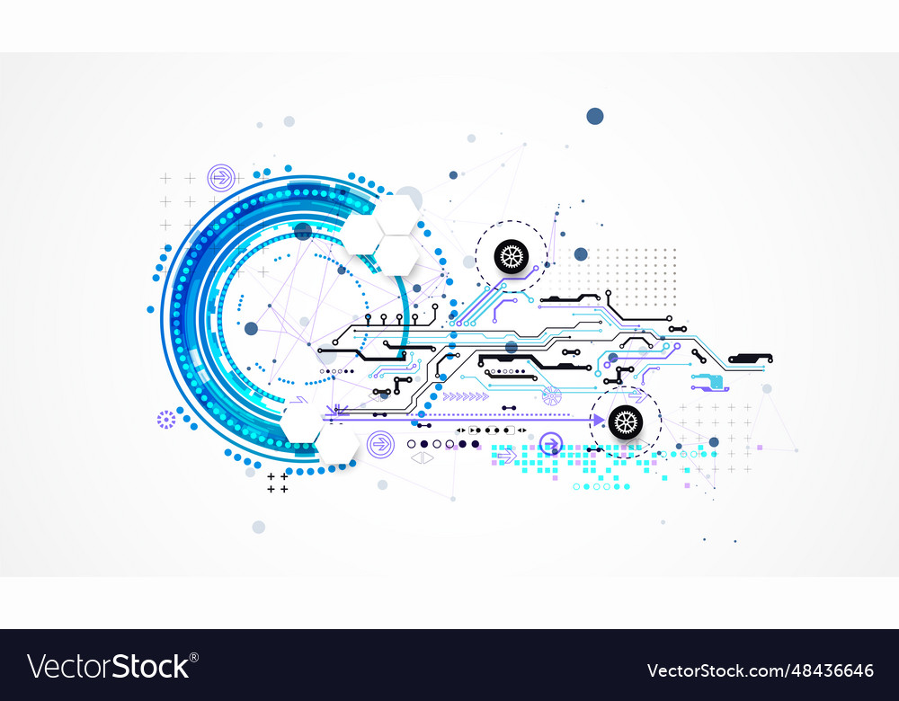 Abstract Background With Plexus Effect Scientific Vector Image