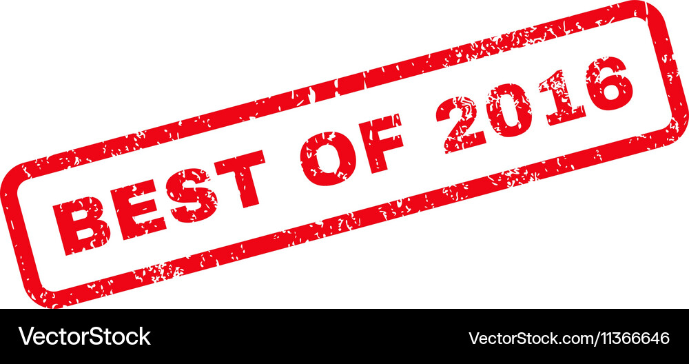 Best of 2016 text rubber stamp Royalty Free Vector Image
