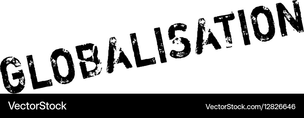 Globalisation rubber stamp Royalty Free Vector Image