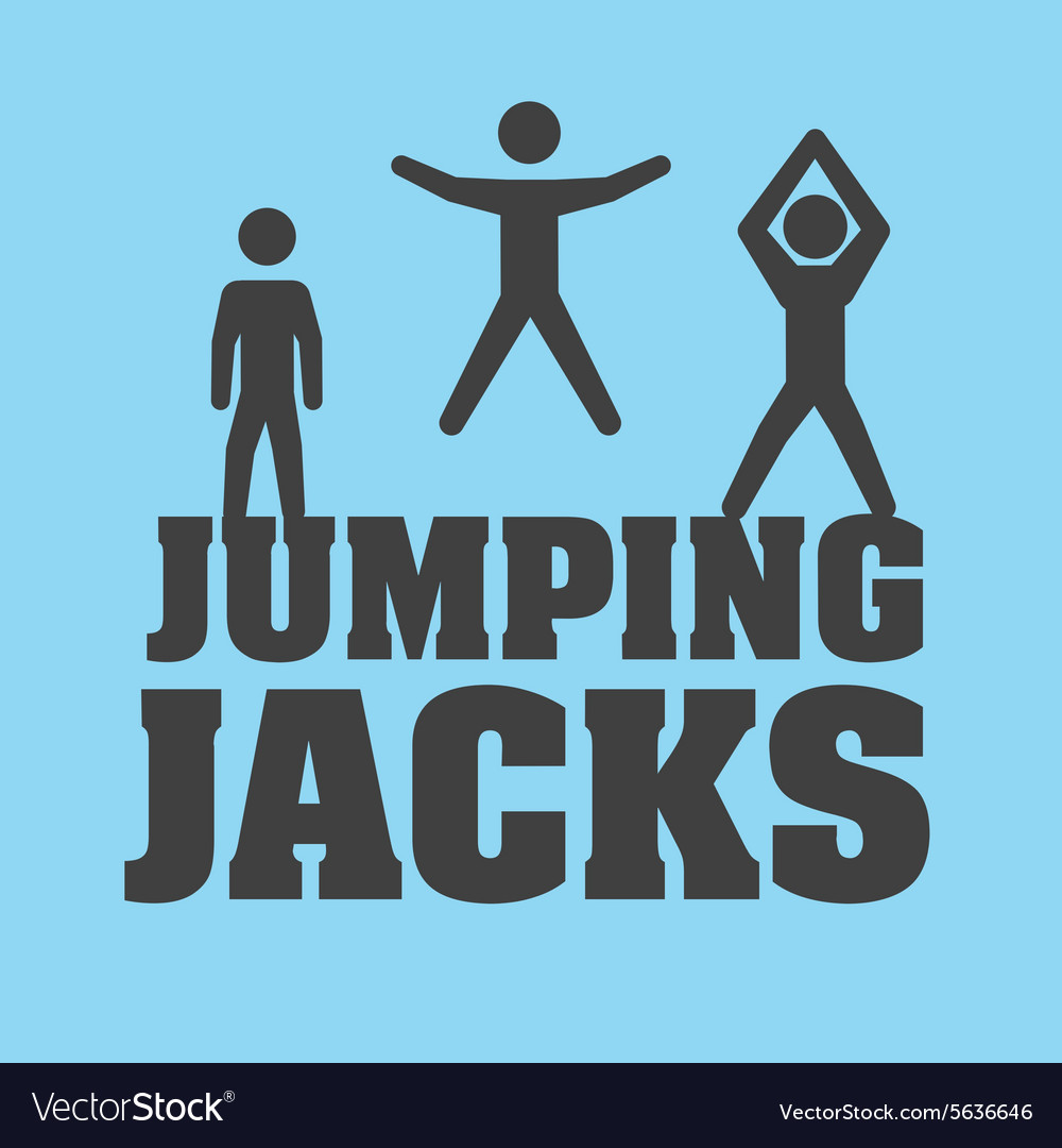 Jumping design Royalty Free Vector Image - VectorStock