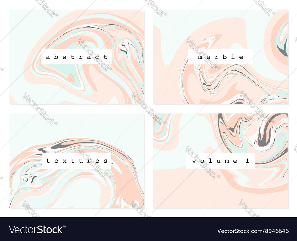 Marble textures collection Royalty Free Vector Image