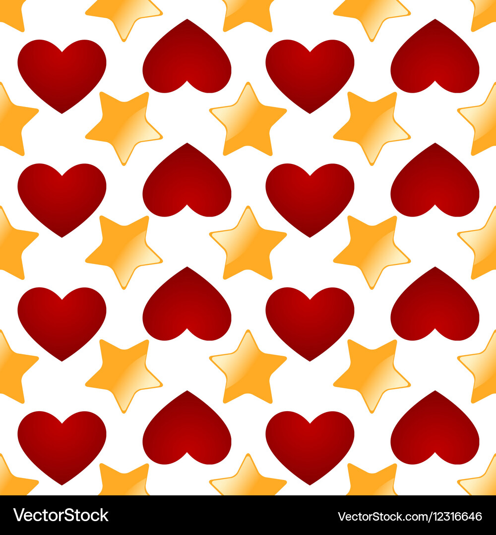 Seamless background of hearts Royalty Free Vector Image