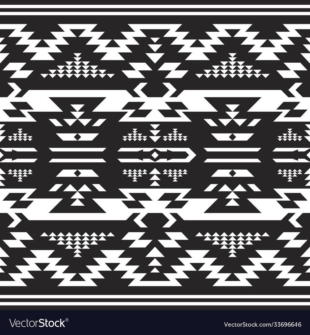 Tribal Print Aztec Navajo Seamless Pattern Vector Image