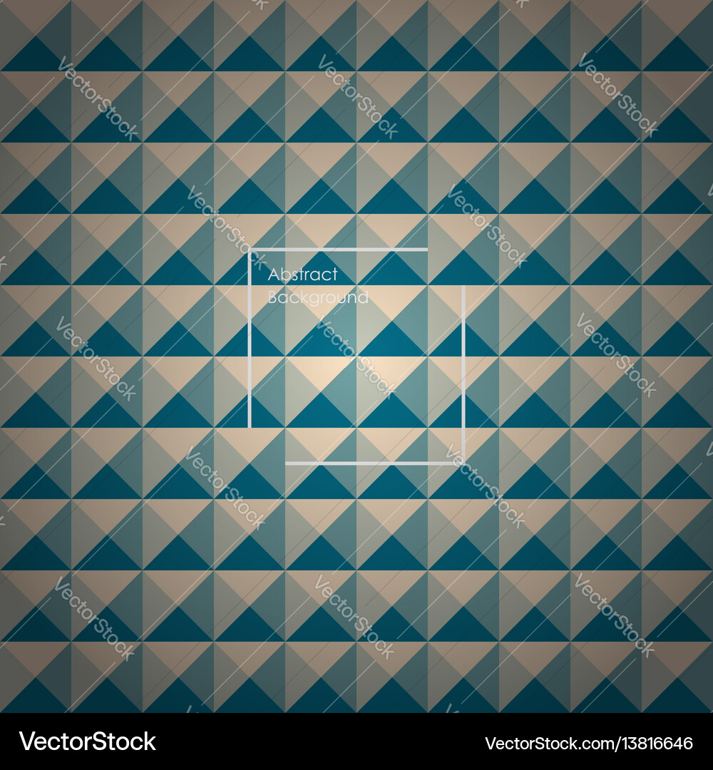 Yellow and green abstract pyramid background Vector Image