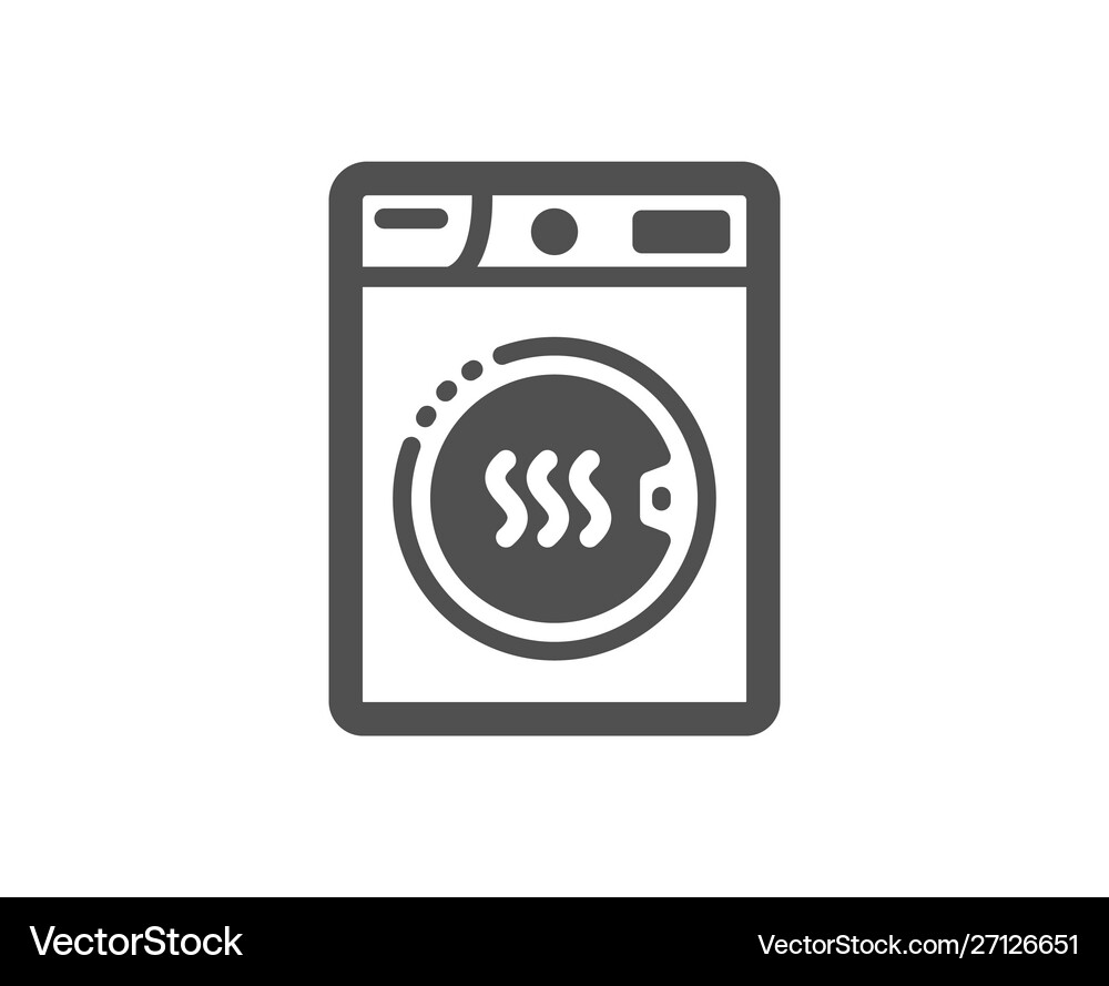Dryer machine icon laundry service sign dry Vector Image
