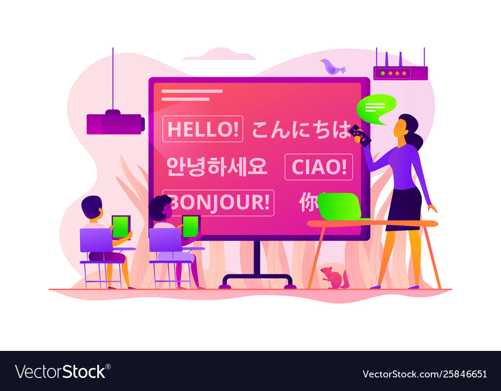 Foreign languages concept Royalty Free Vector Image