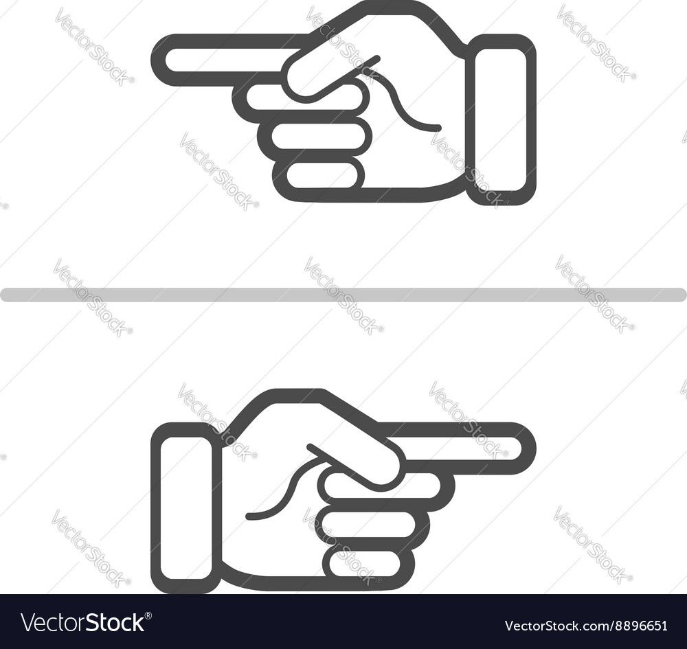Pointing Royalty Free Vector Image - VectorStock