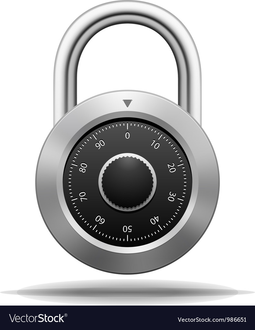 Security padlock Royalty Free Vector Image - VectorStock