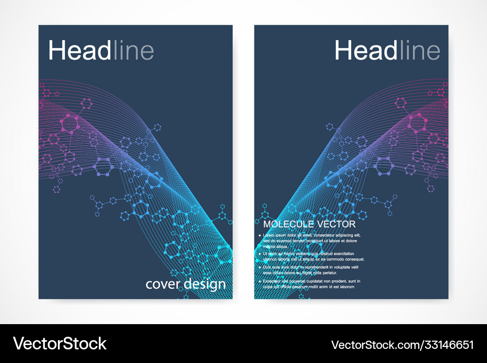 Templates for brochure magazine leaflet Royalty Free Vector
