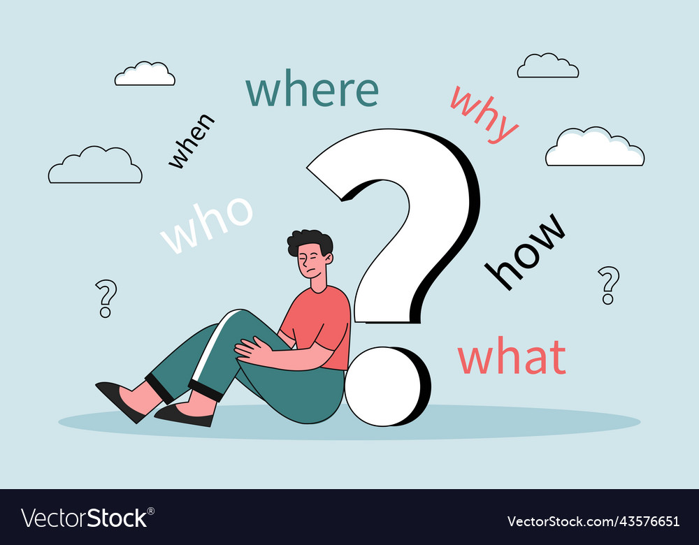 Thinking process concept Royalty Free Vector Image