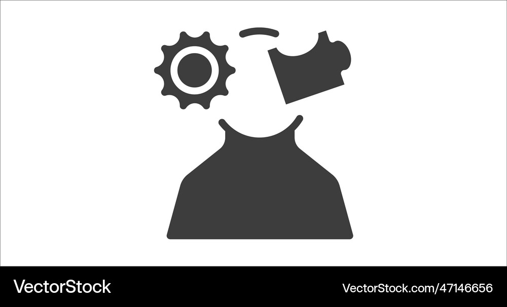Psychology icon filled icon from Royalty Free Vector Image