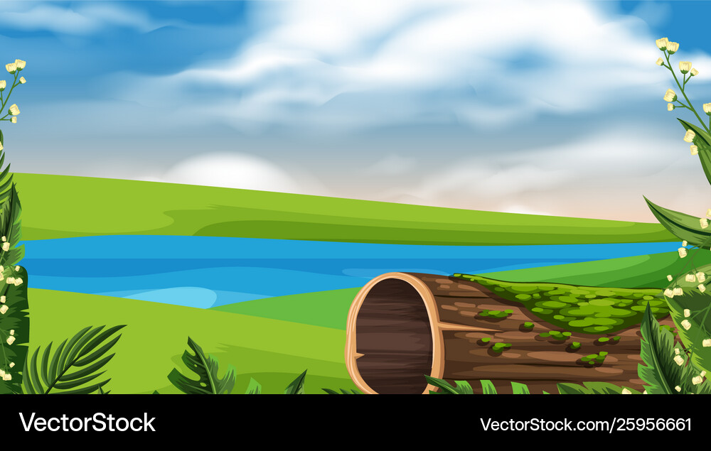 A simple nature scene Royalty Free Vector Image