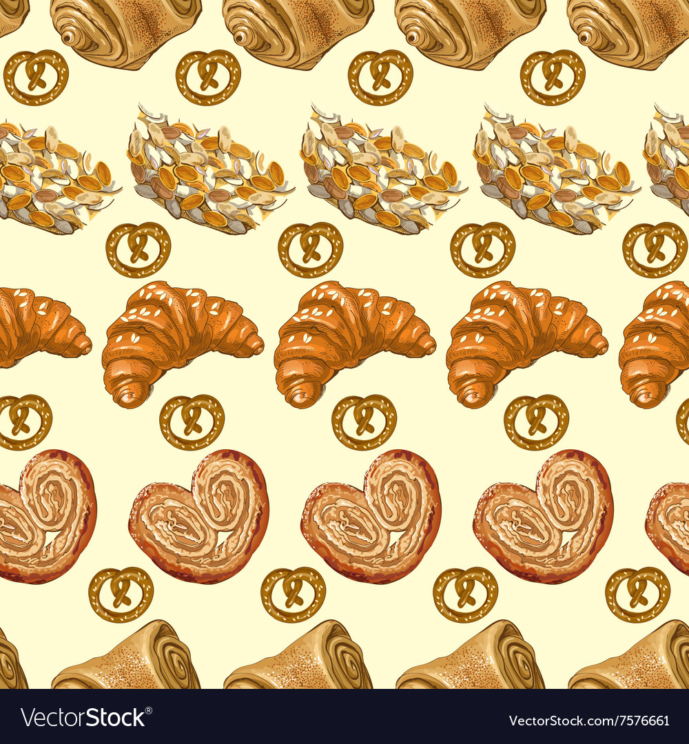 Bakery pattern 2 Royalty Free Vector Image - VectorStock