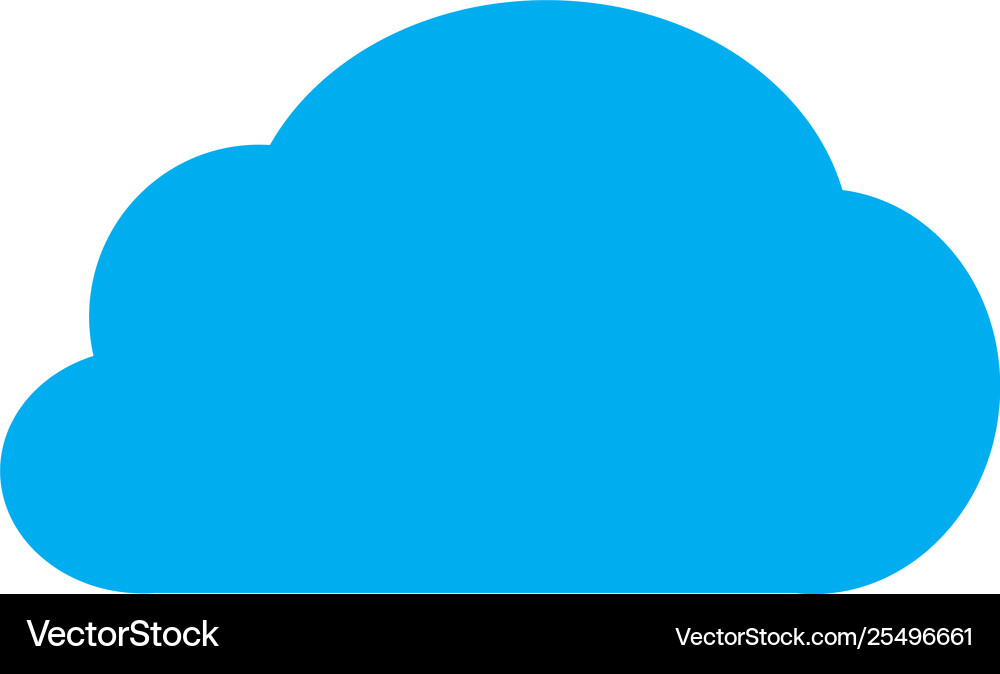 Cloud icon on white background icon Royalty Free Vector