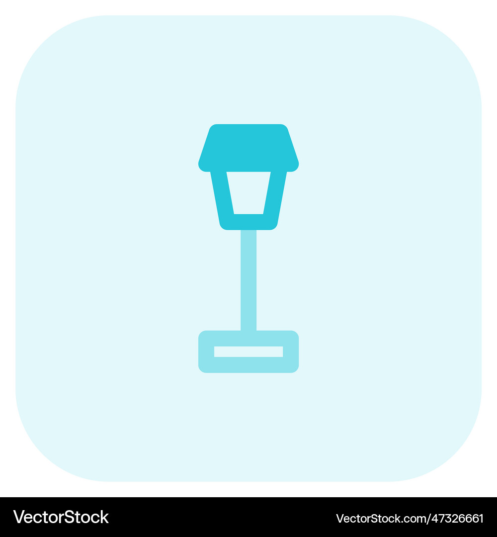 Garden lamp for providing lighting during dark Vector Image