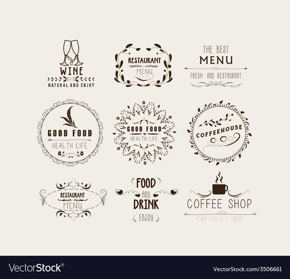 Restaurant menu design Royalty Free Vector Image