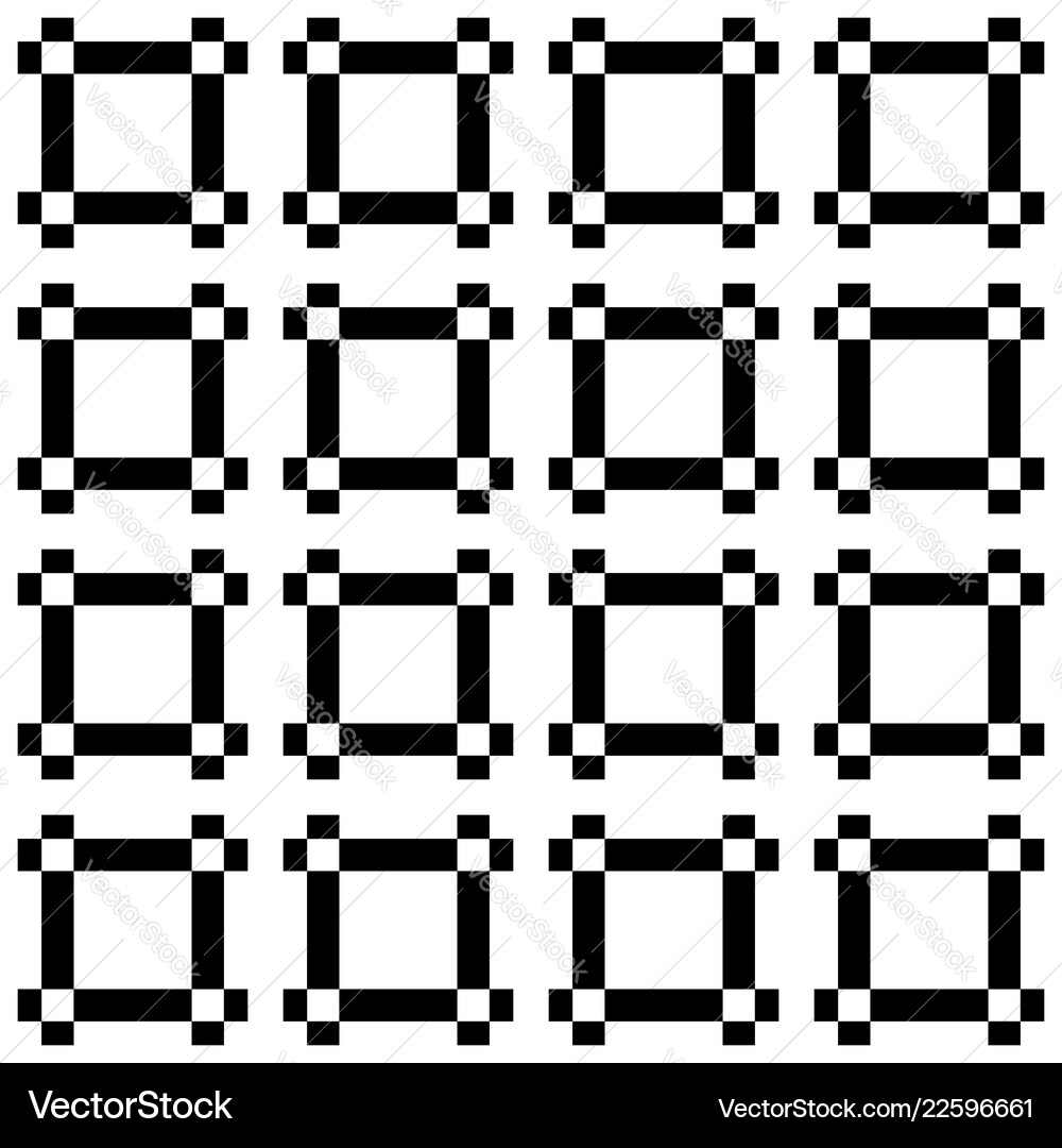 Seamless pattern with grid of squares lattice Vector Image