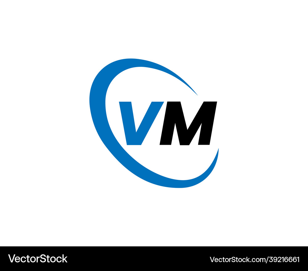 Vm letter logo and icon design Royalty Free Vector Image