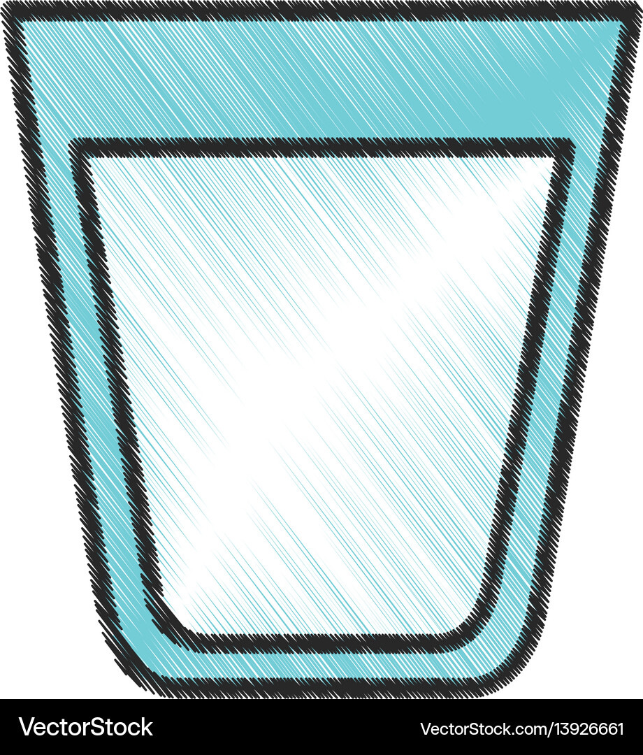 Water glass isolated icon Royalty Free Vector Image