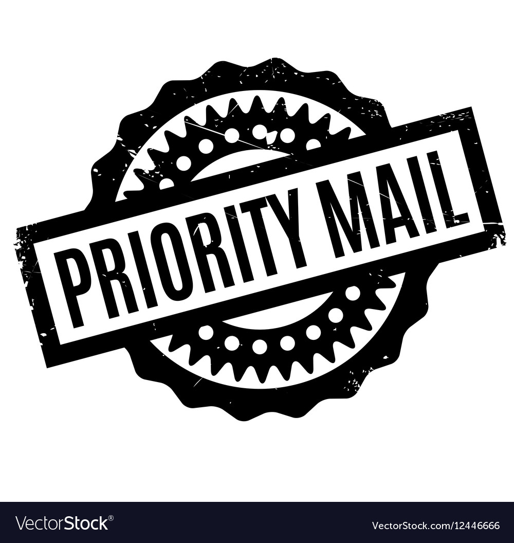 Priority mail rubber stamp Royalty Free Vector Image