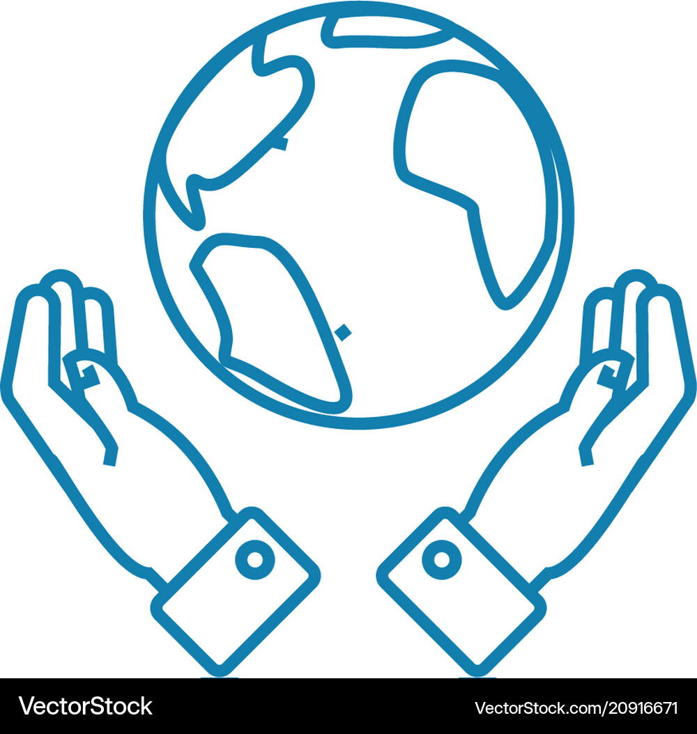Global opportunities linear icon concept Vector Image