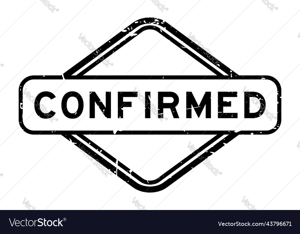 Grunge black confirmed word rubber seal stamp Vector Image Grunge black confirmed word rubber seal stamp Vector Image