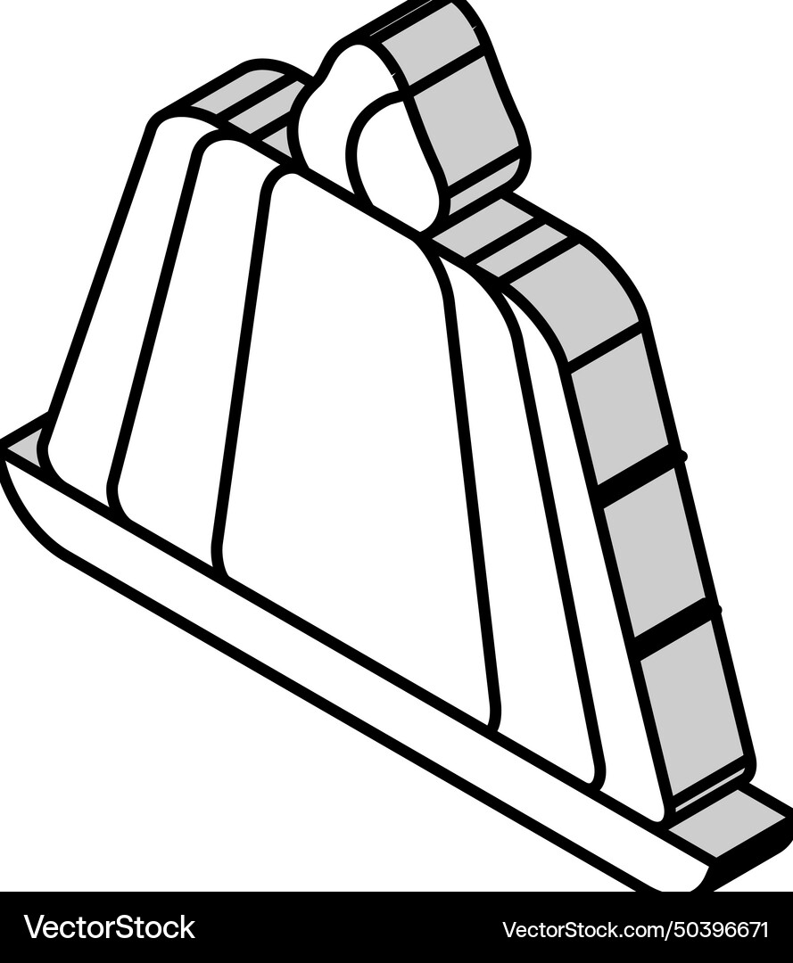 Strawberry jelly isometric icon Royalty Free Vector Image