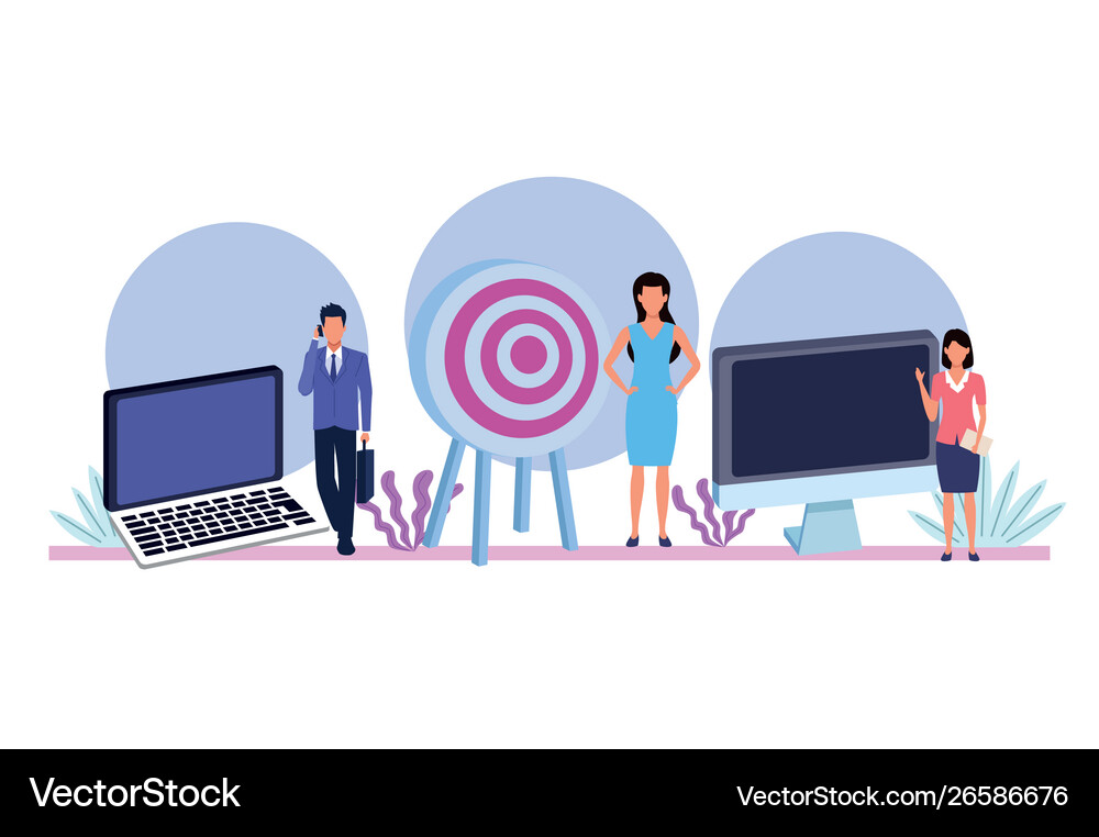 Business professional executive work cartoon Vector Image