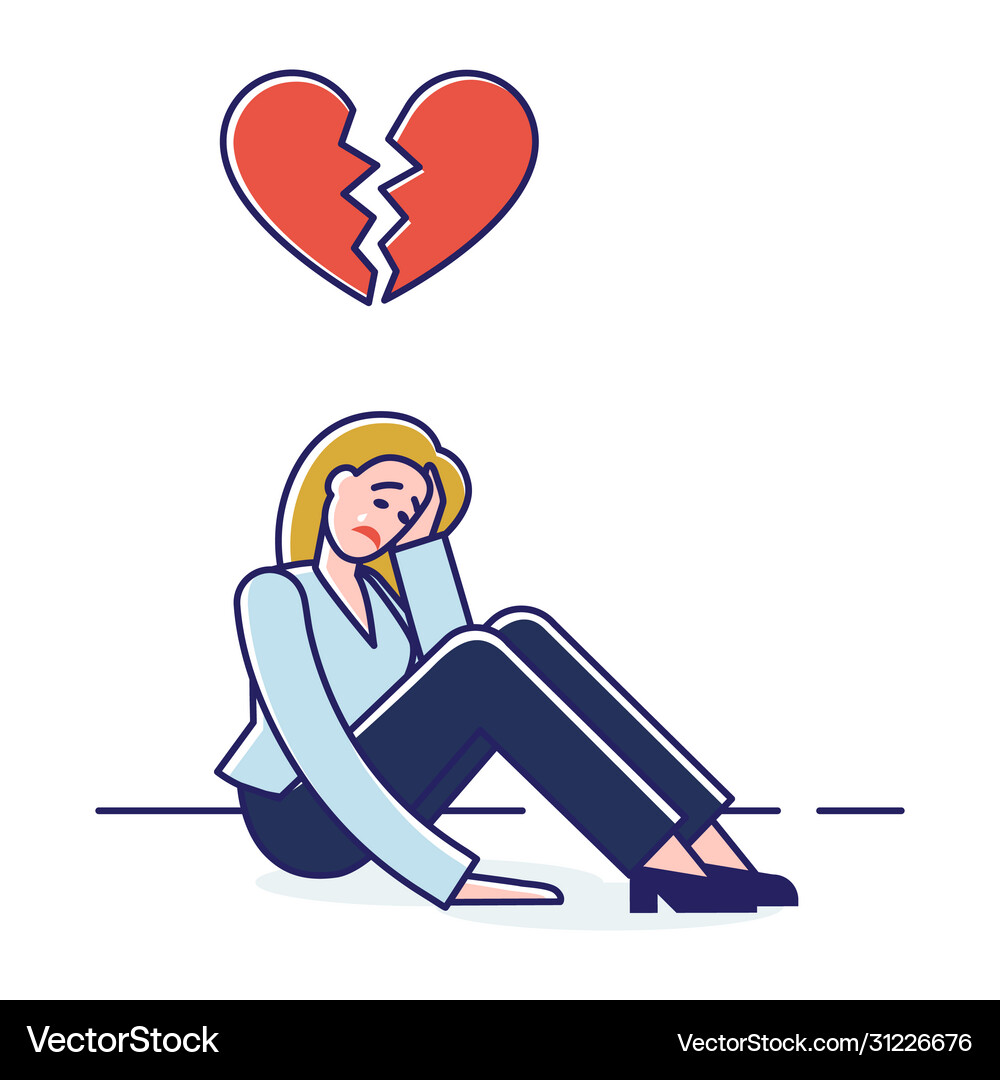 Concept of human negative emotions and behavior Vector Image