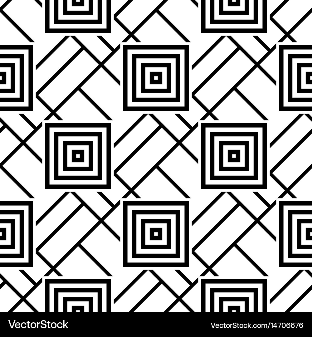 Geometric shape background seamless pattern Vector Image