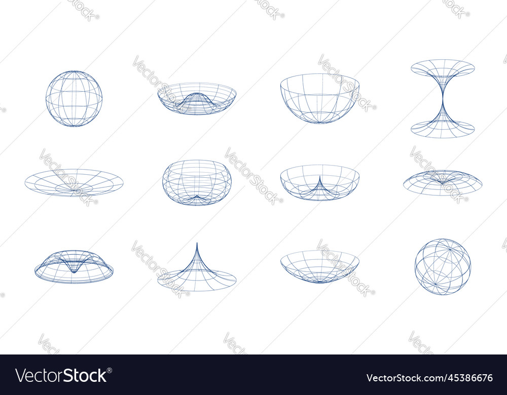Geometric shape of sphere 3d design in technology Vector Image