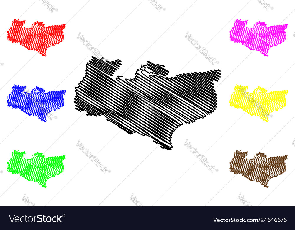 Kent map Royalty Free Vector Image - VectorStock