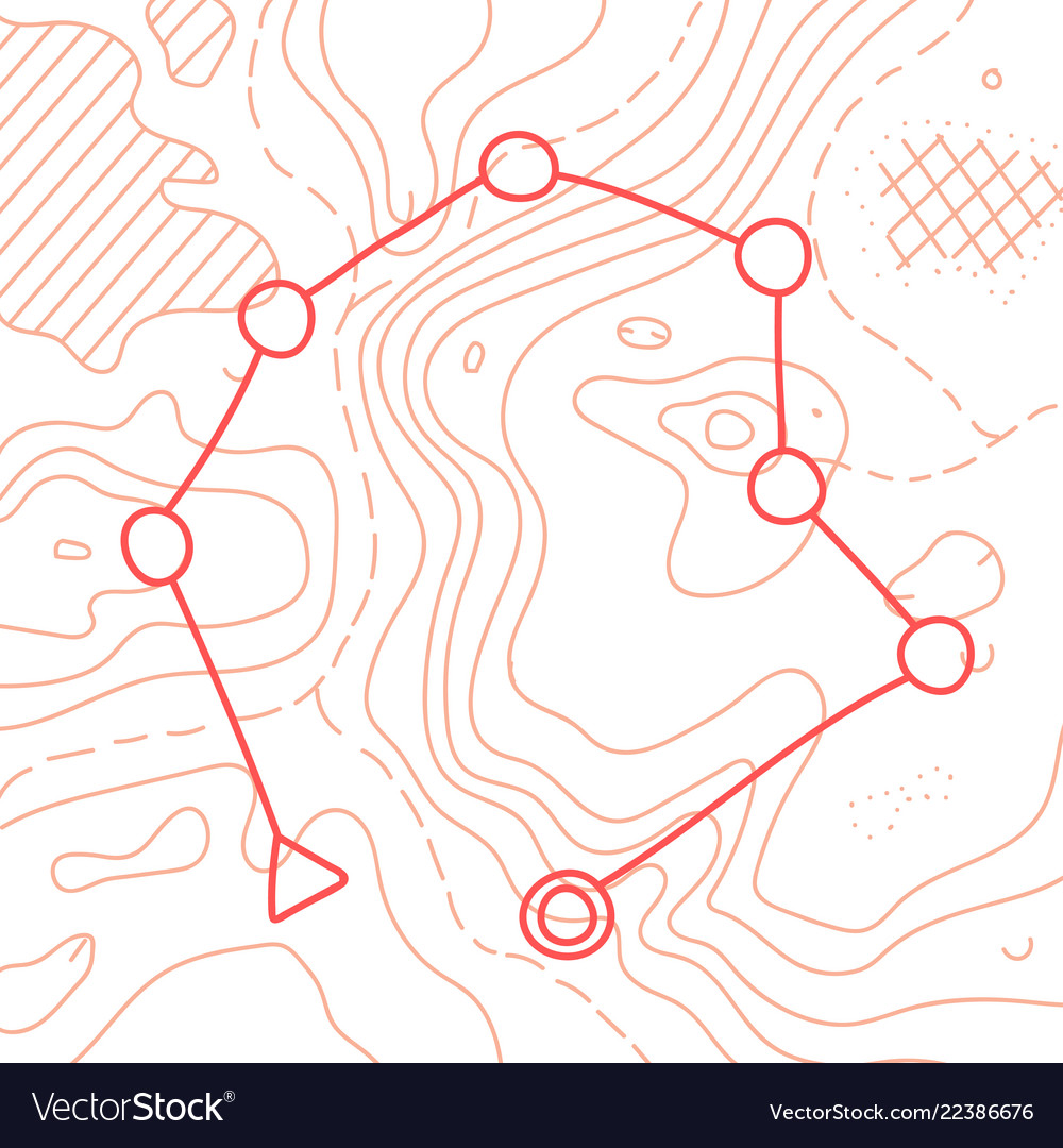 Topographic map Royalty Free Vector Image - VectorStock