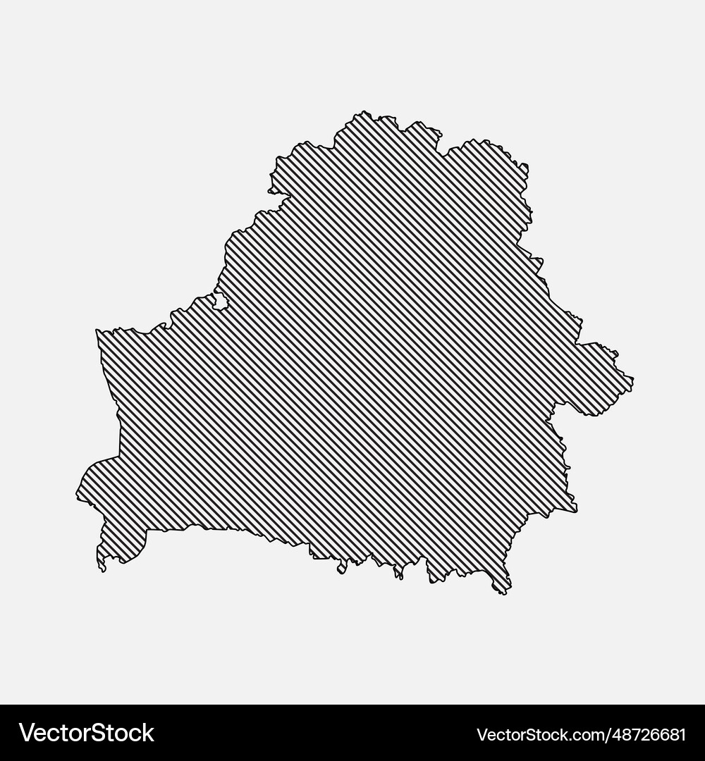 Abstract Map Belarus Parallel Grey Lines Vector Image