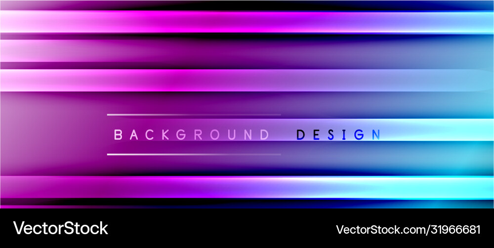 Bright gradient neon lines abstract background Vector Image