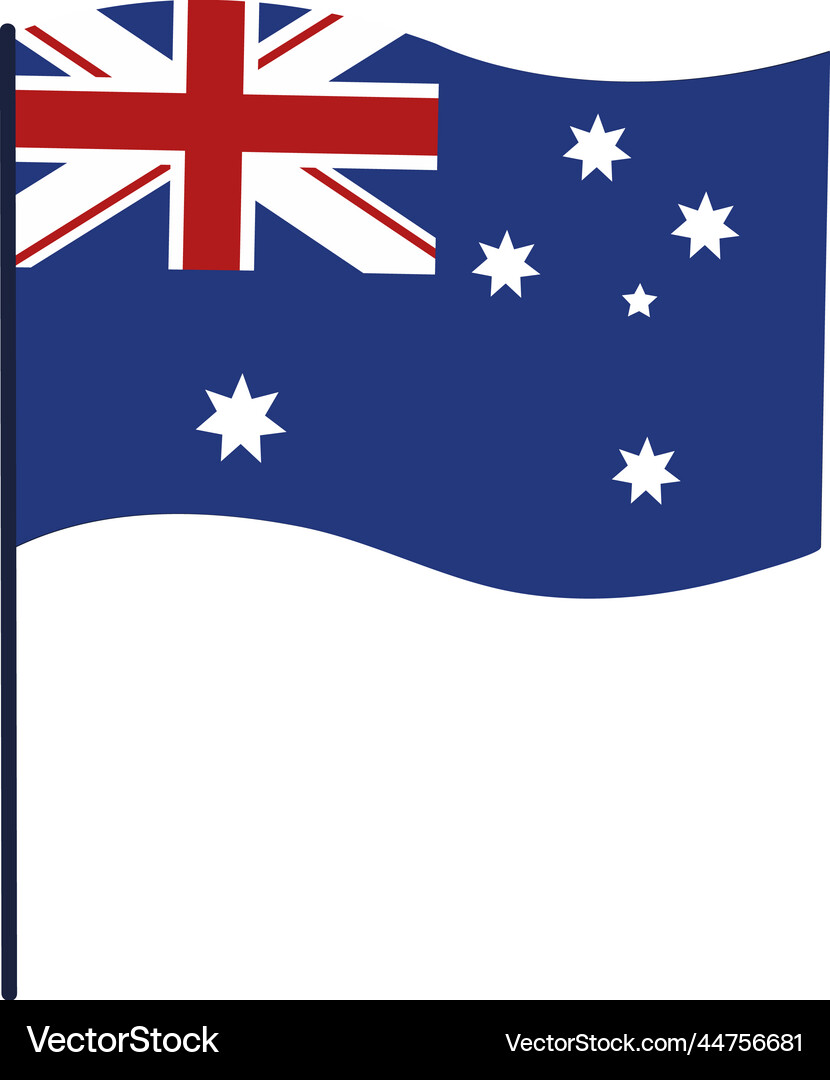 Flag of australia Royalty Free Vector Image - VectorStock