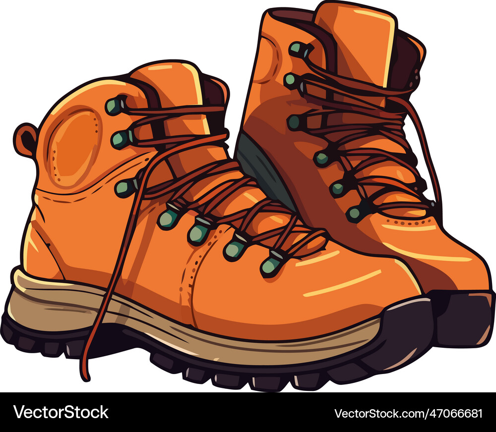 Leather sports boots design Royalty Free Vector Image