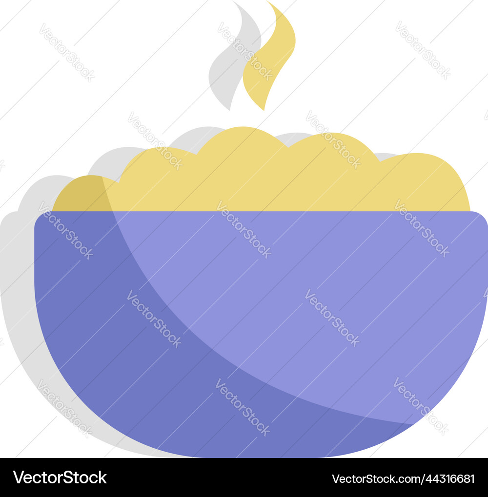 Puree food on a white background Royalty Free Vector Image