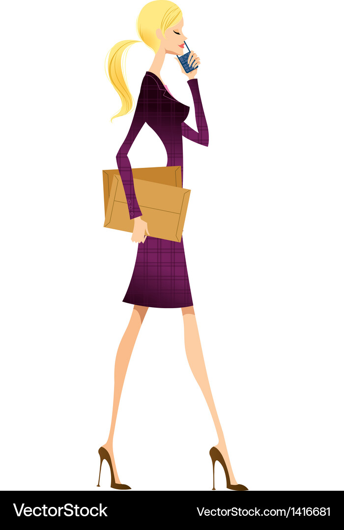 Side view of woman Royalty Free Vector Image - VectorStock