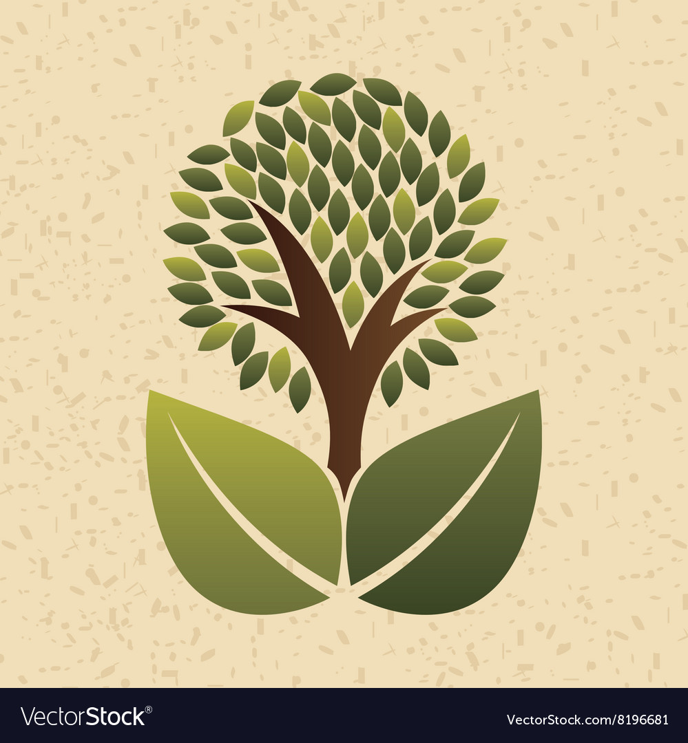 Tree icon design Royalty Free Vector Image - VectorStock