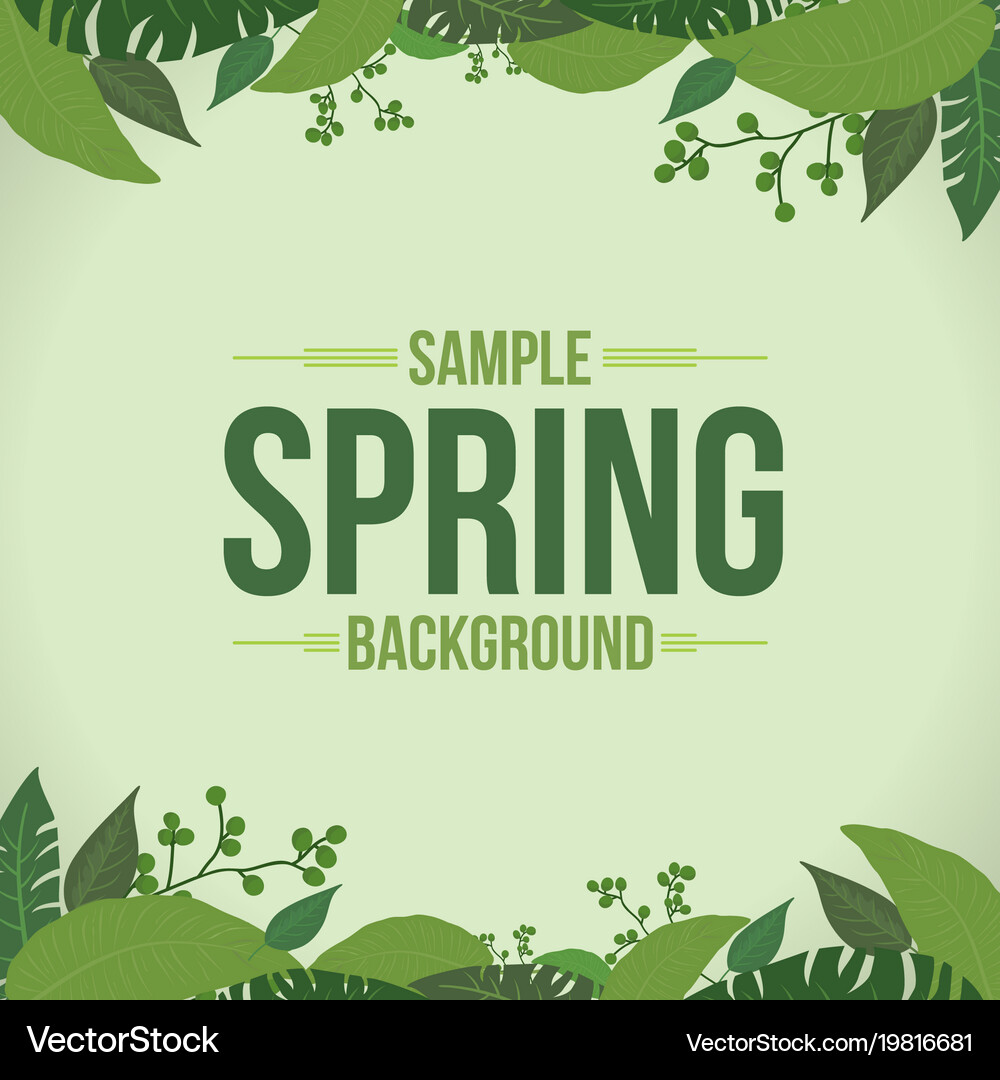 Water color spring background with light and dark Vector Image