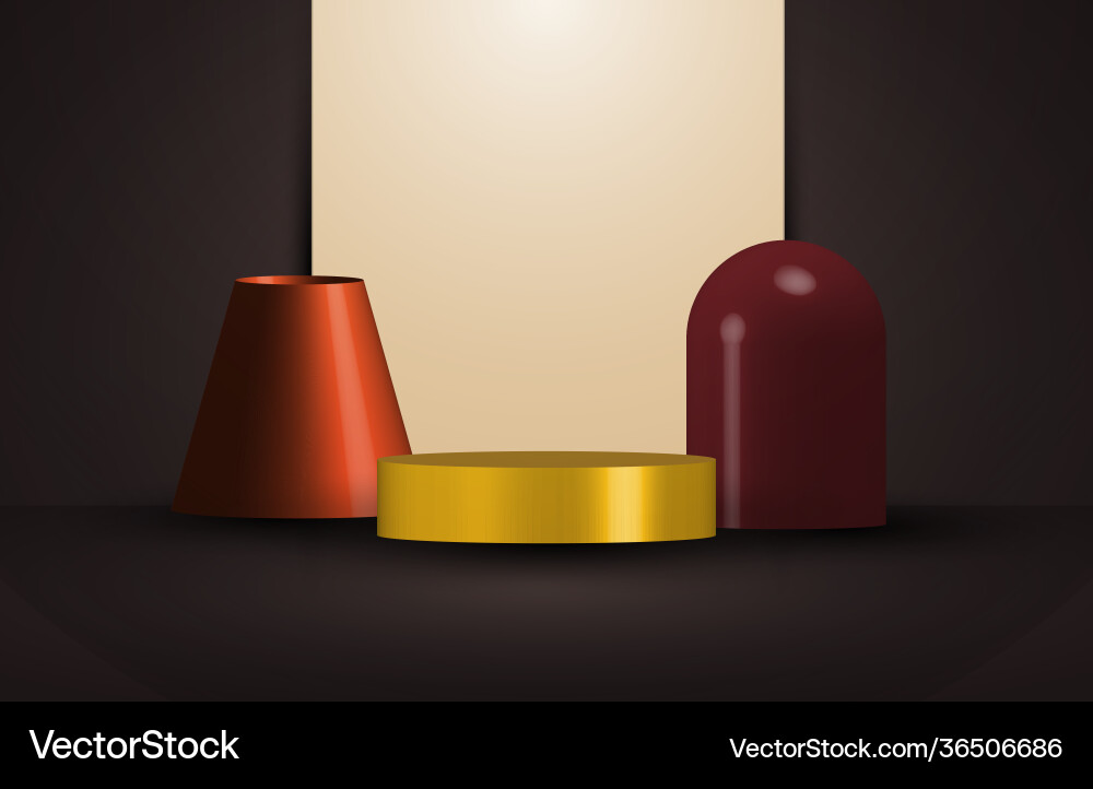 Abstract 3d rendering design artwork geometric Vector Image
