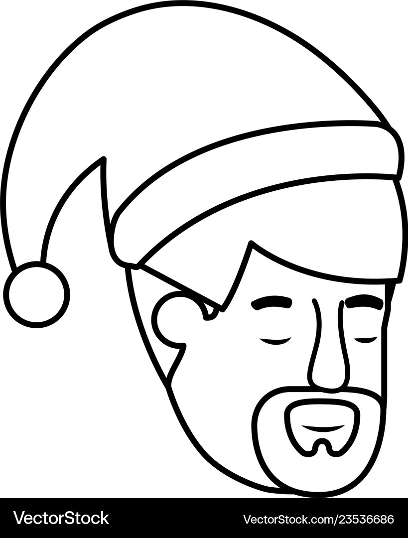Head of man sleeping avatar character Royalty Free Vector