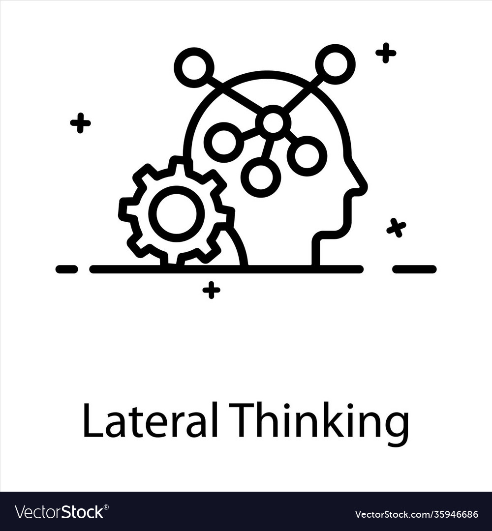 Lateral thinking Royalty Free Vector Image - VectorStock